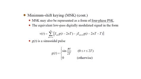 Minimum Shift Keyingmsk Pptx