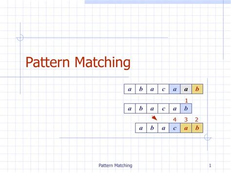 Chpt9 Patternmatching Ppt