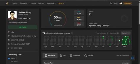 Leetcode 30daystreak 50problems Codingjourney Dsa Problemsolving