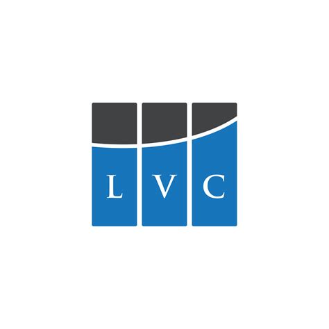 Lvc Letter Logo Design On White Background Lvc Creative Initials