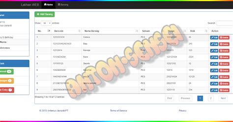 Crud Menggunakan Framework Ci Boostrap Dan Datatable Part 2 Pionkata