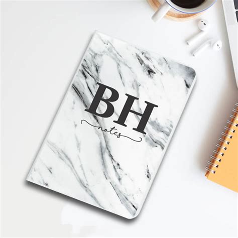 Holly A5 Marble Personalised Notebook