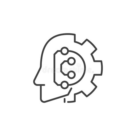 Vector Core Values Circular Illustration In Thin Line Style Stock