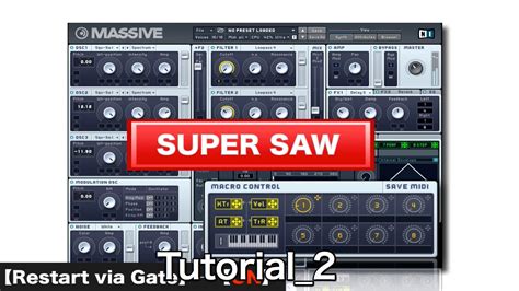 Native Instruments Massive「super Saw」の作り方② 応用編（sleepfreaks Dtmスクール