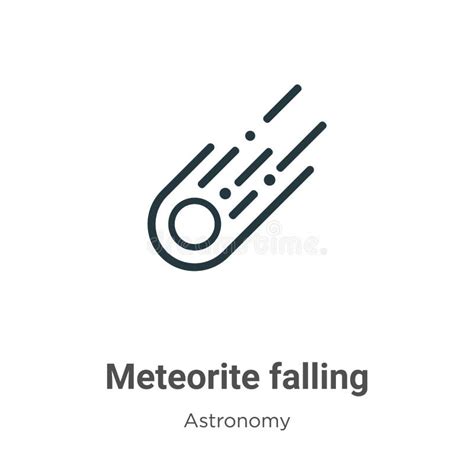 Meteorite Falling Icon On White Background Simple Element Illustration