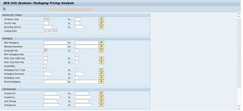 J7LIPAV SAP Tcode REA Info System Packaging Pric Anlys