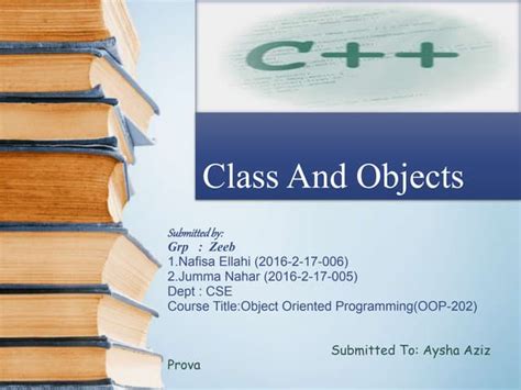 Class And Objects Ppt