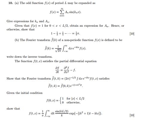 Use Fourier Series To Find Sum Of Infinite Series • Physics Forums