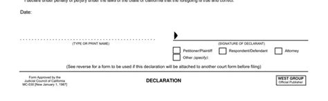 Declaration Mc 030 Form ≡ Fill Out Printable Pdf Forms Online