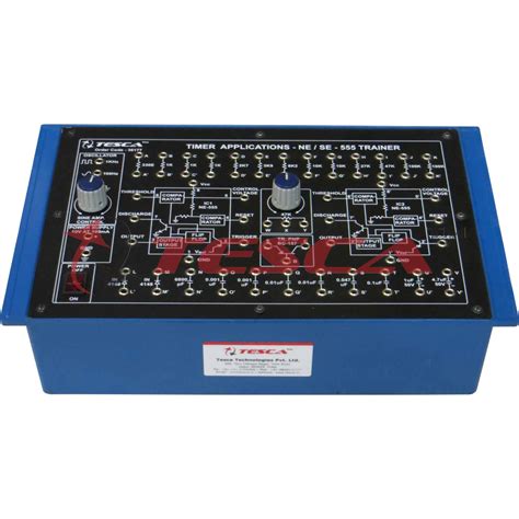 Timer Applications Ic 555 No 1 With Power Supply And Oscillator