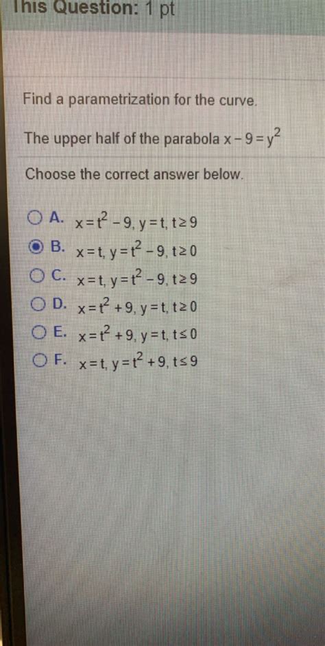 Solved This Question Pt Find A Parametrization For The Chegg