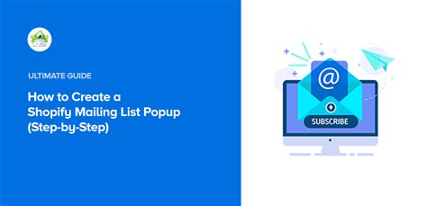 how to create a shopify mailing list popup step by step