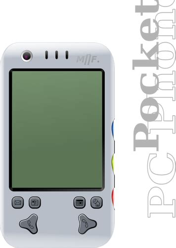 Photorealistic Vector Image Of Lcd Mobile Phone Public Domain Vectors