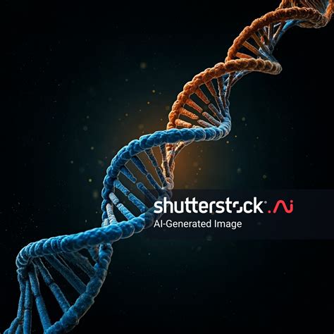 Dna Strand Having Blue Orange Color Ai Generated Image 2508670391 Shutterstock