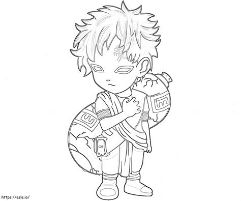 How To Draw Chibi Gaara
