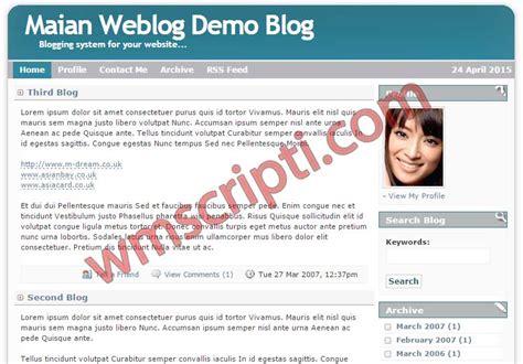 Maian Weblog V40 Blog Scripti Wm Scripti Scripti Script Indir