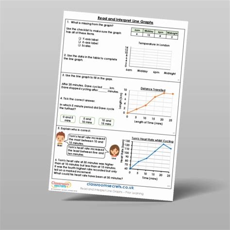 year 5 read and interpret line graphs prior learning resource
