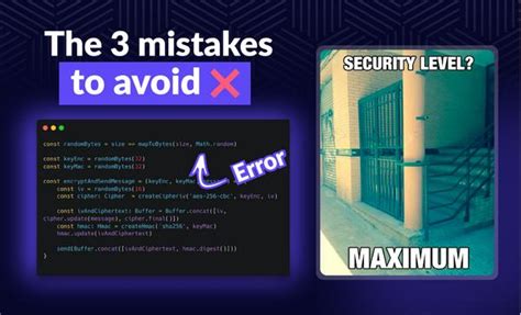 Maxime Huber On Linkedin 3 Common Mistakes When Implementing Encryption