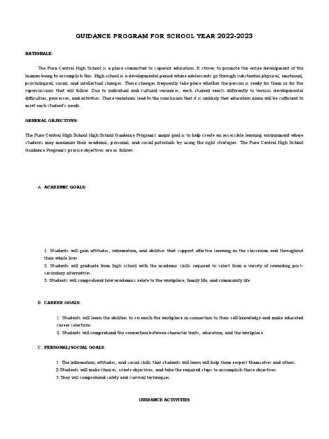 Guidance Program Pdf School Counselor Counseling Psychology Guidance Program Pdf School Counselor Counseling Psychology