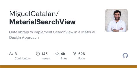 Github Miguelcatalanmaterialsearchview Cute Library To Implement Searchview In A Material