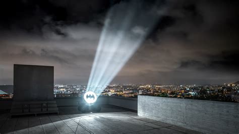 Alex Israel Projects Bat Signal From Roof Of Le Corbusiers Cite Radieuse