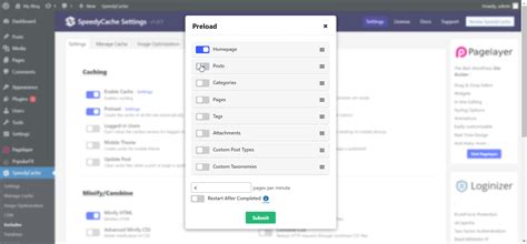 How To Preload Cache SpeedyCache