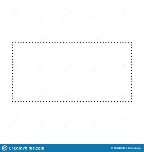 Rectangle Shape Dotted Icon Vector Symbol For Creative Graphic Design Ui Element Stock Vector