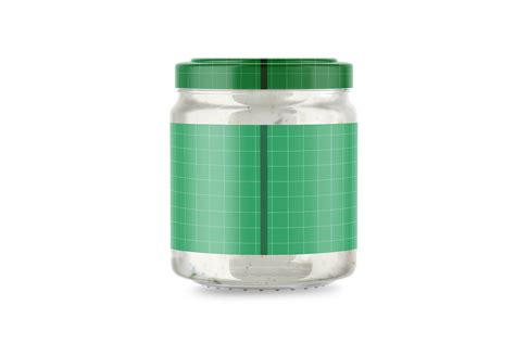 蘑菇酱玻璃罐标签设计样机 云瑞设计