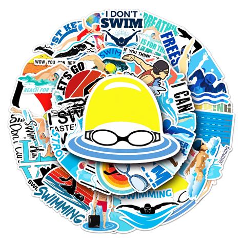 10-50pcs-Outdoor-Swimming-Stickers-Summer-Seaside-Surfing-Waterproof ...