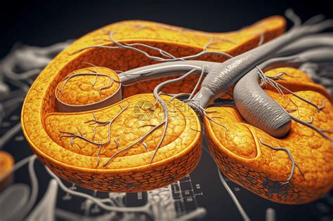 人体胰腺的3d模型图片素材 正版创意图片600159551 摄图网