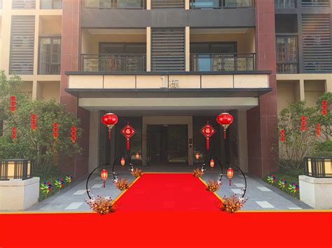交房现场 地产交付 主v 美陈 拱门