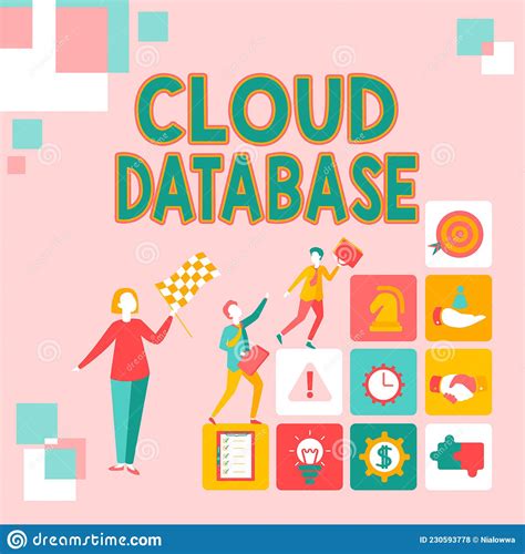 Hand Writing Sign Cloud Database Business Showcase Optimized Or Built For A Virtualized