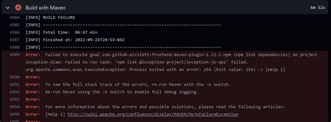 Fail To Build Using Github Action · Issue 3399 · Inception Projectinception · Github