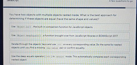 You Have Two Objects With Multiple Objects StudyX
