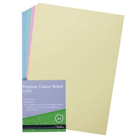 Treeline Project Board Multi Coloured A Pastel Gsm Pack Of Tool Home