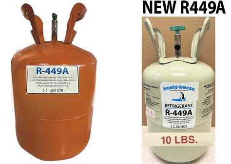 R449a 10 Lbs A1 Ashra And Epa Snap Accepted New Style Replacement Refrin N N N Frosty
