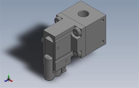微型气动真空开关 Solidworks 2015 模型图纸下载 懒石网