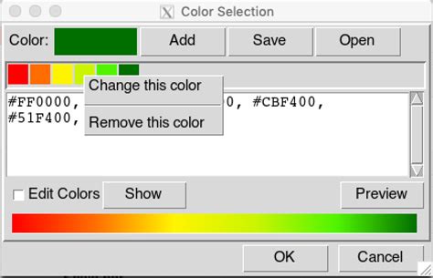 Cdt Color Selection