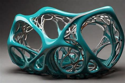Four Lattice Structure Generative Design Premium AI Generated Image