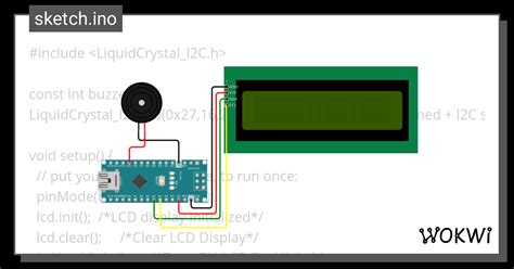 Alarm And Lcd Code Wokwi ESP STM Arduino Simulator