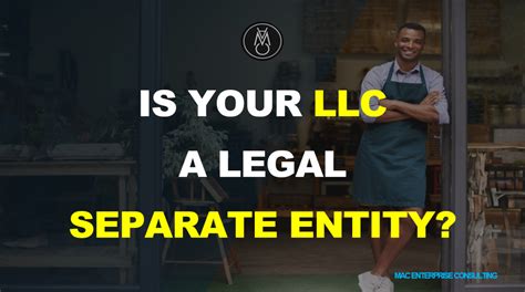 An Llc Is Not A Legal Separate Entity