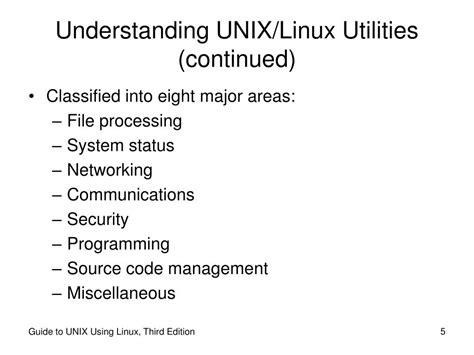 Ppt Guide To Unix Using Linux Third Edition Powerpoint Presentation