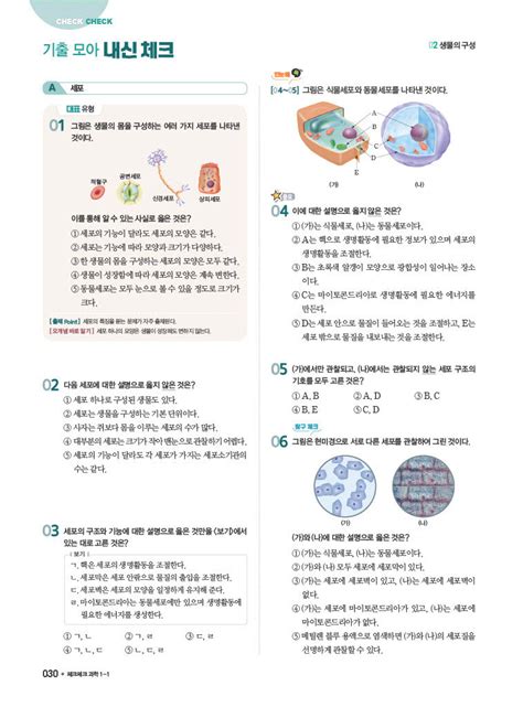 알라딘 미리보기 체크체크 중학 과학 1 1 2026년용