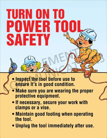 Power Tool Safety Poster