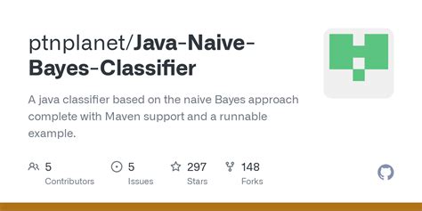 Github Ptnplanetjava Naive Bayes Classifier A Java Classifier Based On The Naive Bayes