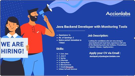 priyanka dondapati on linkedin hiring java developer grafana