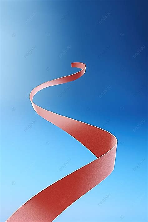 Red Curly Arrow And Blue Sky Background Wallpaper Image For Free