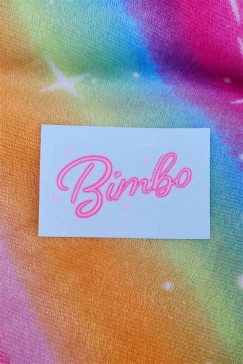 Bimbo Matte Vinyl Sticker Etsy
