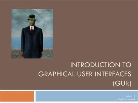 Ppt Introduction To Graphical User Interfaces Gui S Powerpoint Presentation Id3566897