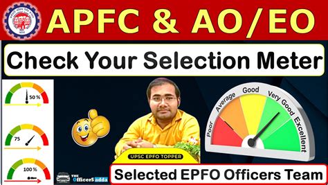 Check Your Selection Meter Upsc Epfo 2023 Notification Upsc Epfo Apfc Ao Eo Recruitment